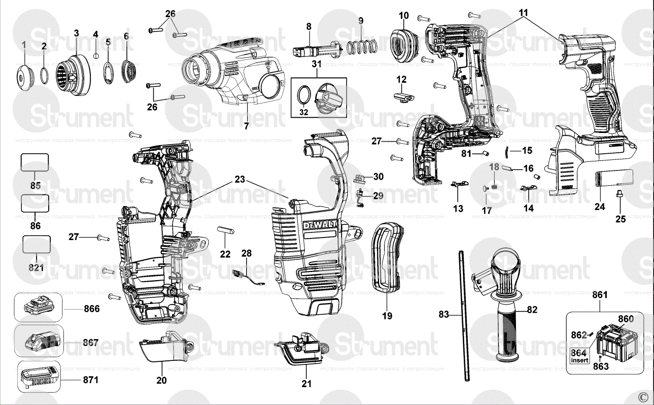 DeWalt DCH333 Type 1 QS