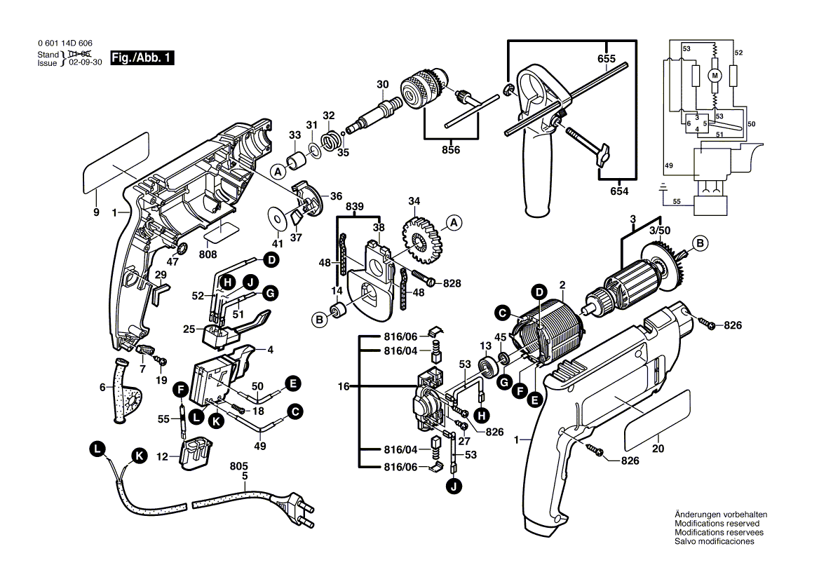 Bosch GSB 550 RE 060114D740